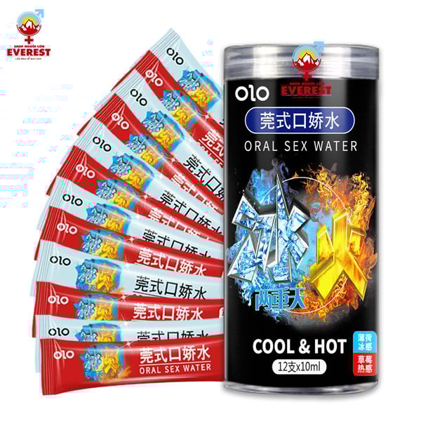 Nước Ngậm Vệ Sinh Miệng Oral Sex Water Cool And Hot Hộp 12 Gói