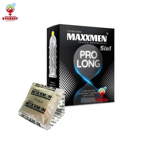BCS Maxxmen Pro Long siêu gân gai siêu mỏng kéo dài thời gian