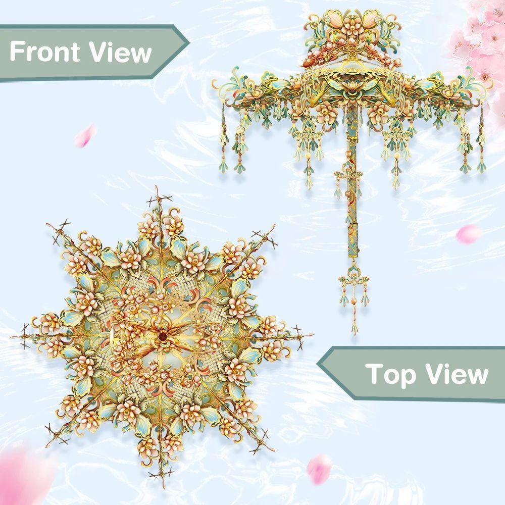 Mô Hình Kim Loại Lắp Ráp 3D Piececool Hoa Gian Tán - Tố Hồi (301 mảnh ...