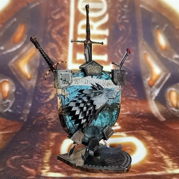 Mô Hình Kim Loại Lắp Ráp 3D Metal Head Game of Thrones Gia Huy Nhà Sta ...