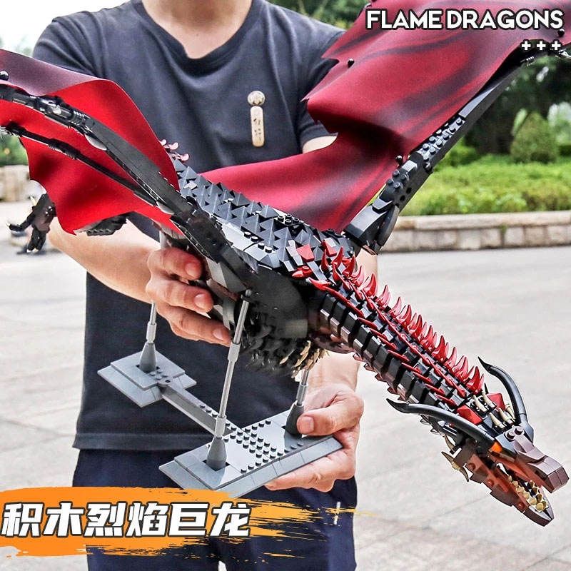 Mô Hình Nhựa 3D Lắp Ráp Game of Thrones Con Rồng Lửa Drogon 9901 (1889 ...