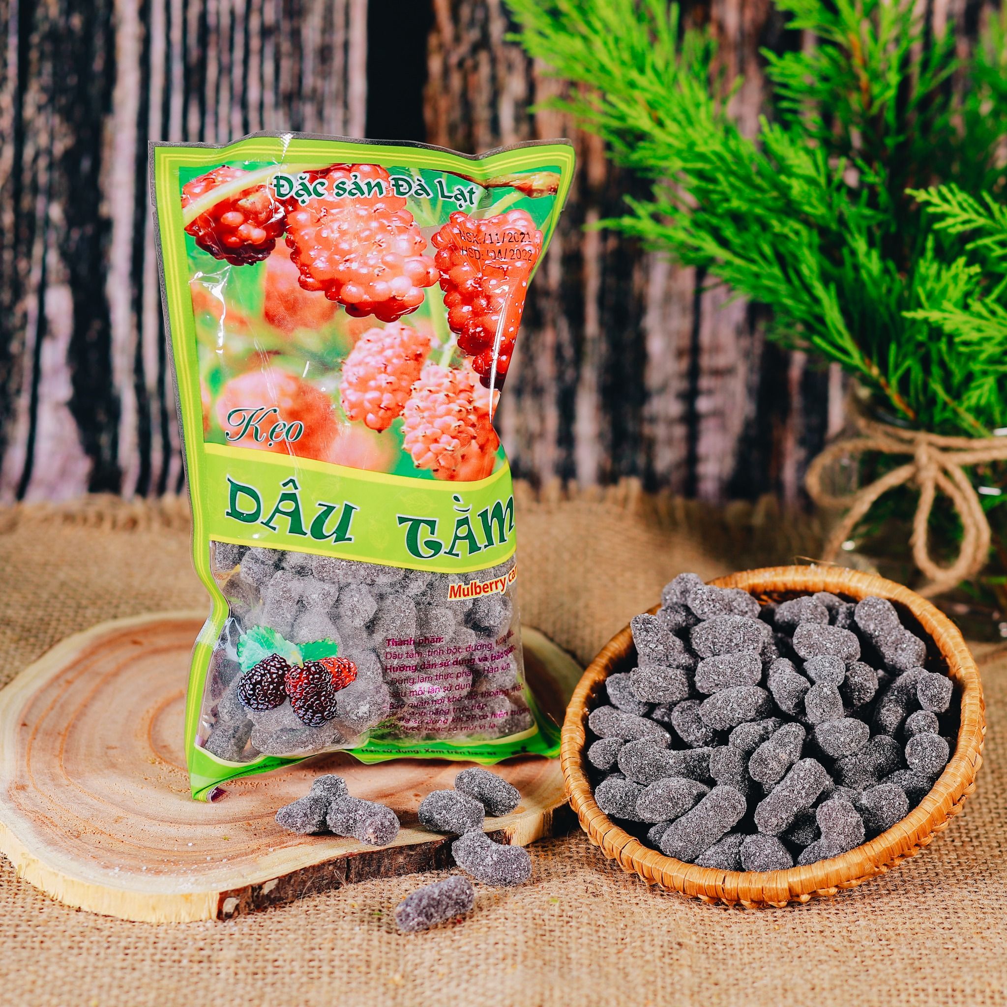 Keo dau tam-Mulberry candy – Đặc Sản Mai Quỳnh Đà Lạt