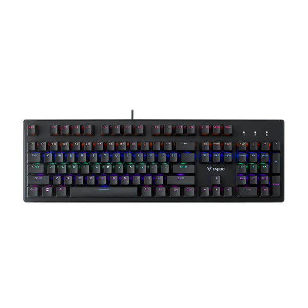 Bàn Phím Cơ Rapoo V510C Black - LED Rainbow, Blue Switch, Hiệu suất ca ...