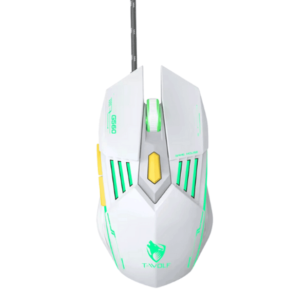 Chuột có dây T-WOLF G560 - White | USB, 3200 DPI, 6 key, 1.4m ...