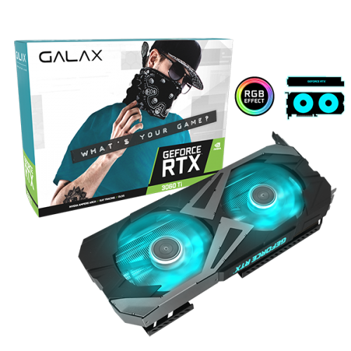 Card màn hình VGA GALAX GeForce RTX 3060 Ti EX LHR (1-Click OC Feature ...