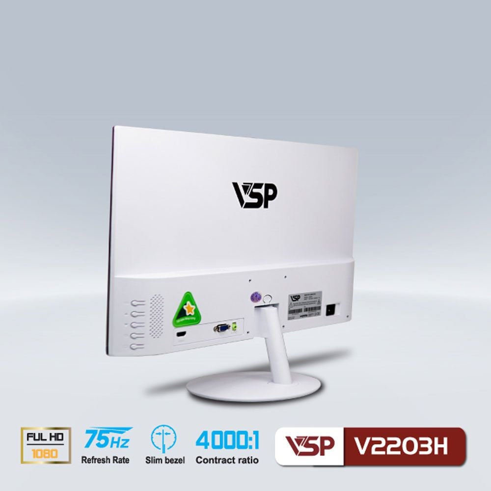 Màn Hình VSP V2203H (21.5"/FHD/VA/75Hz/6.5ms/230nits/HDMI+VGA/Phẳng/Tr ...