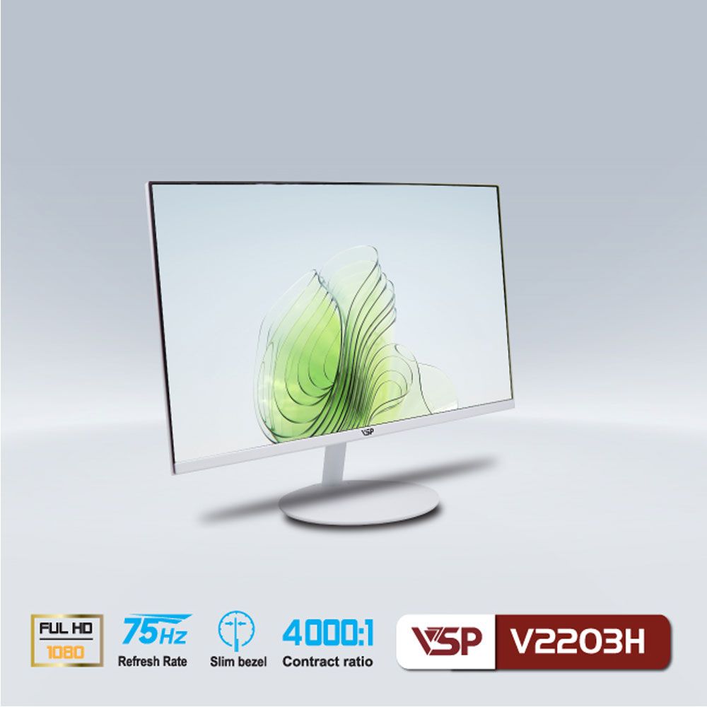 Màn Hình VSP V2203H (21.5"/FHD/VA/75Hz/6.5ms/230nits/HDMI+VGA/Phẳng/Tr ...