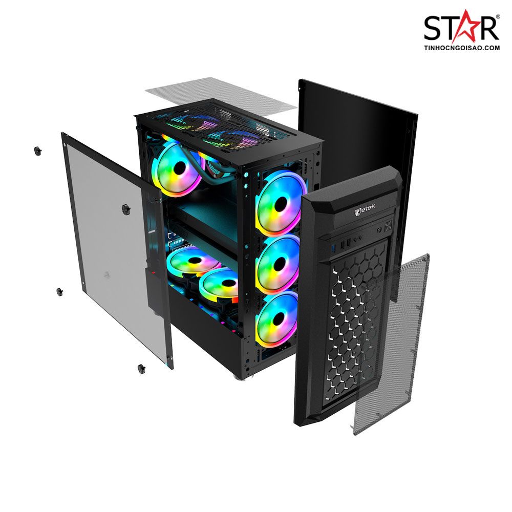 Thùng Máy Case Jetek Game - A3 No Fan – TINHOCNGOISAO.COM