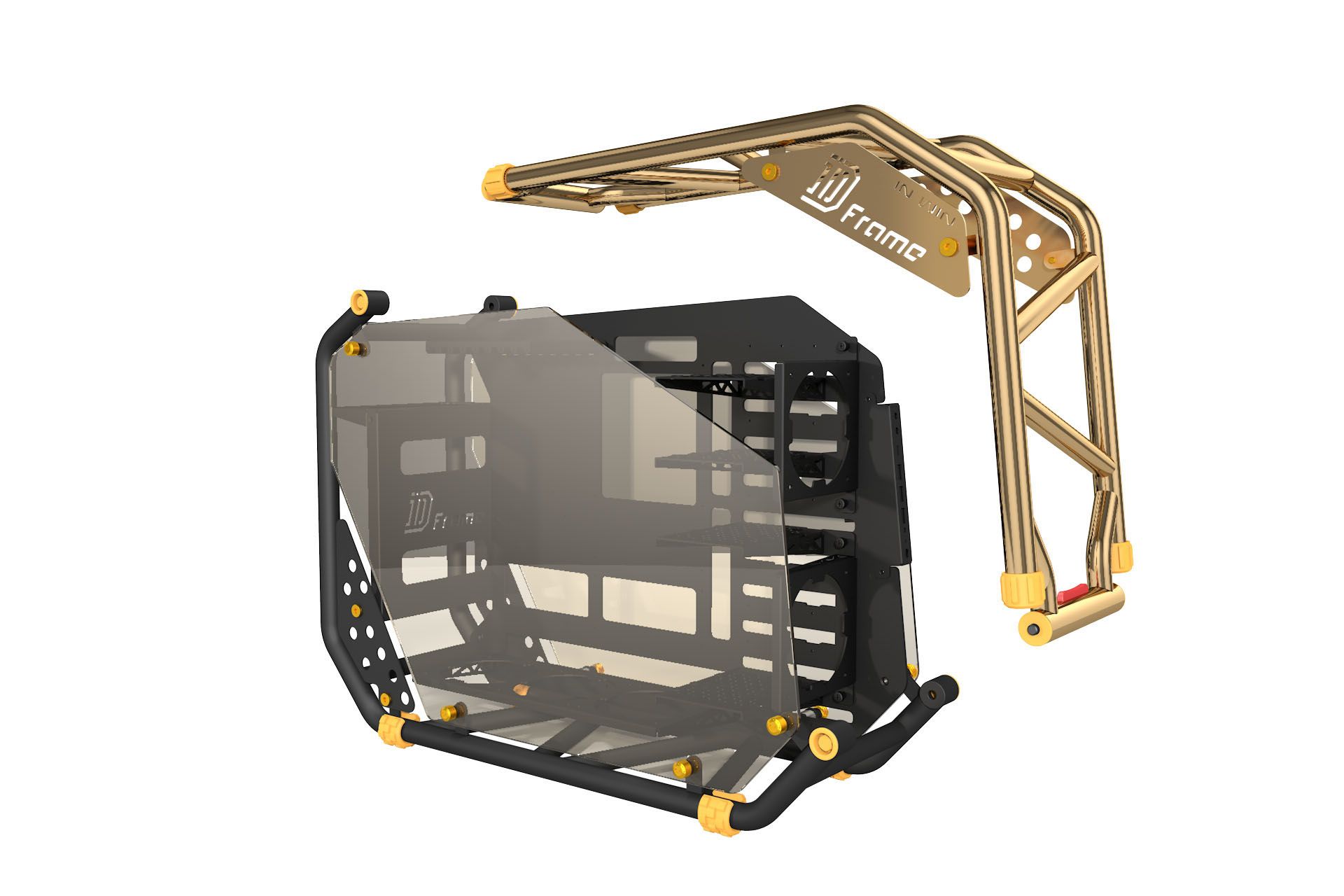 Thùng máy Case INWIN D-Frame 2.0 Gold Limited Edition – TINHOCNGOISAO.COM