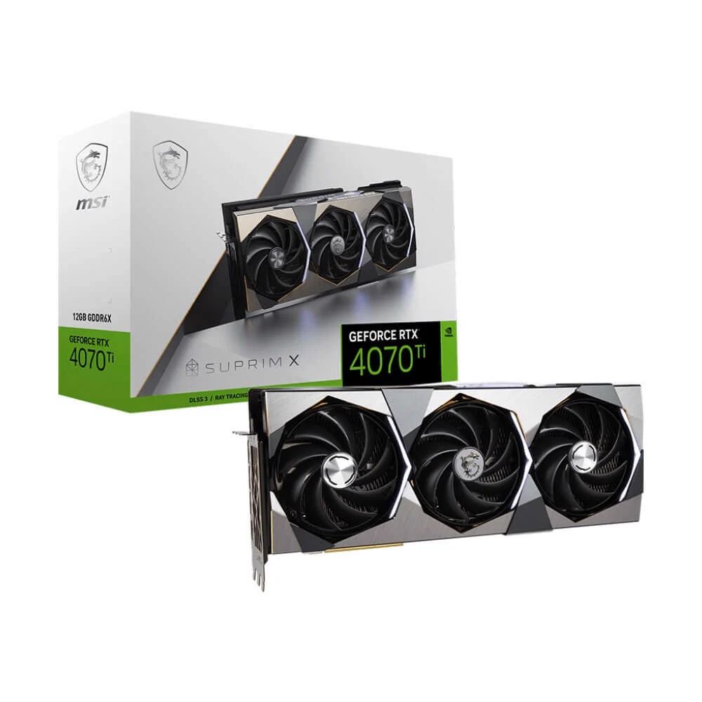VGA MSI RTX4070TI Suprim X 12GB GDDR6X 3 Fan – TINHOCNGOISAO.COM