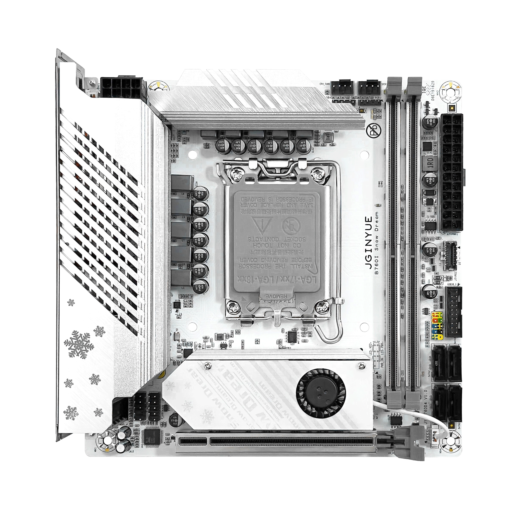 Mainboard JGINYUE B760-ITX Snow Dream DDR4 – TINHOCNGOISAO.COM
