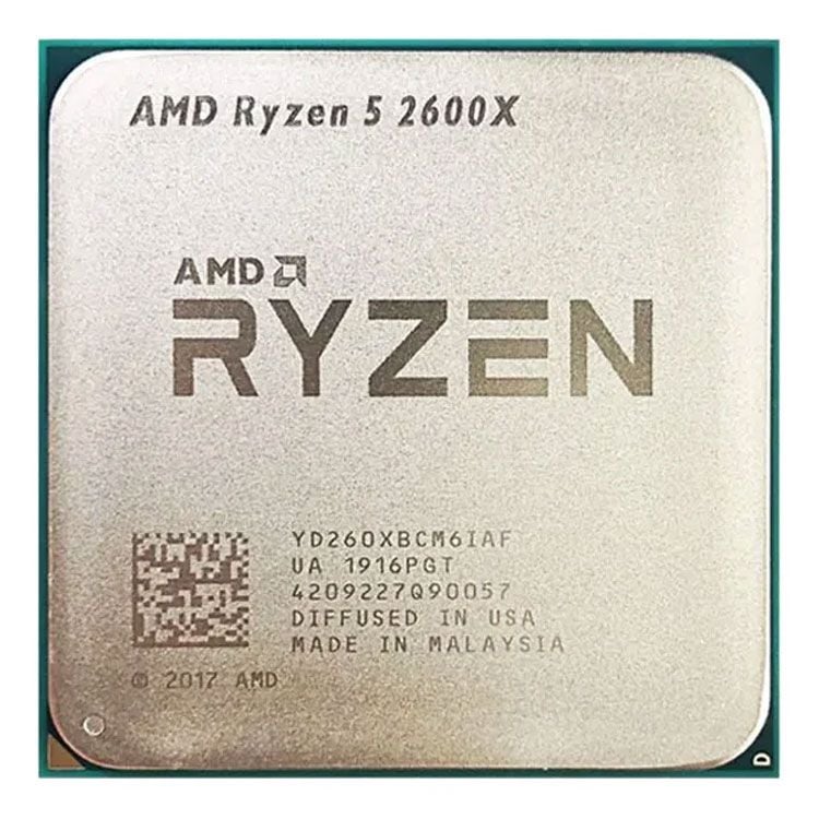 CPU AMD RYZEN 5 2600X (3.6GHz Up to 4.2GHz, AM4, 6 Cores 12 Threads) T ...