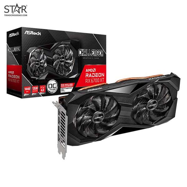 VGA Radeon RX6700XT 12G GDDR6 ASRock Challenger D OC (RX6700XT CLD 12G ...