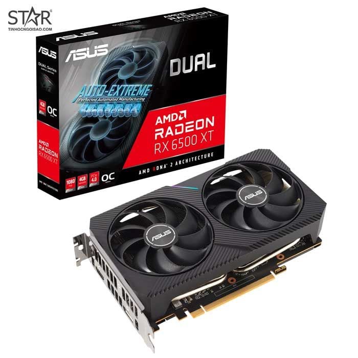 VGA Radeon RX6500XT 4G GDDR6 Asus Dual OC Edition (DUAL-RX6500XT-O4G ...
