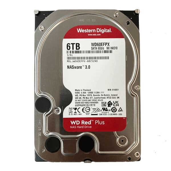 Ổ cứng Western Digital Red Plus 6TB (WD60EFPX) – TINHOCNGOISAO.COM