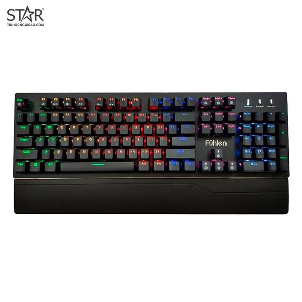 Bàn Phím Cơ Fuhlen Eraser LED Switch Quang Học (Đen) – tinhocngoisao.com