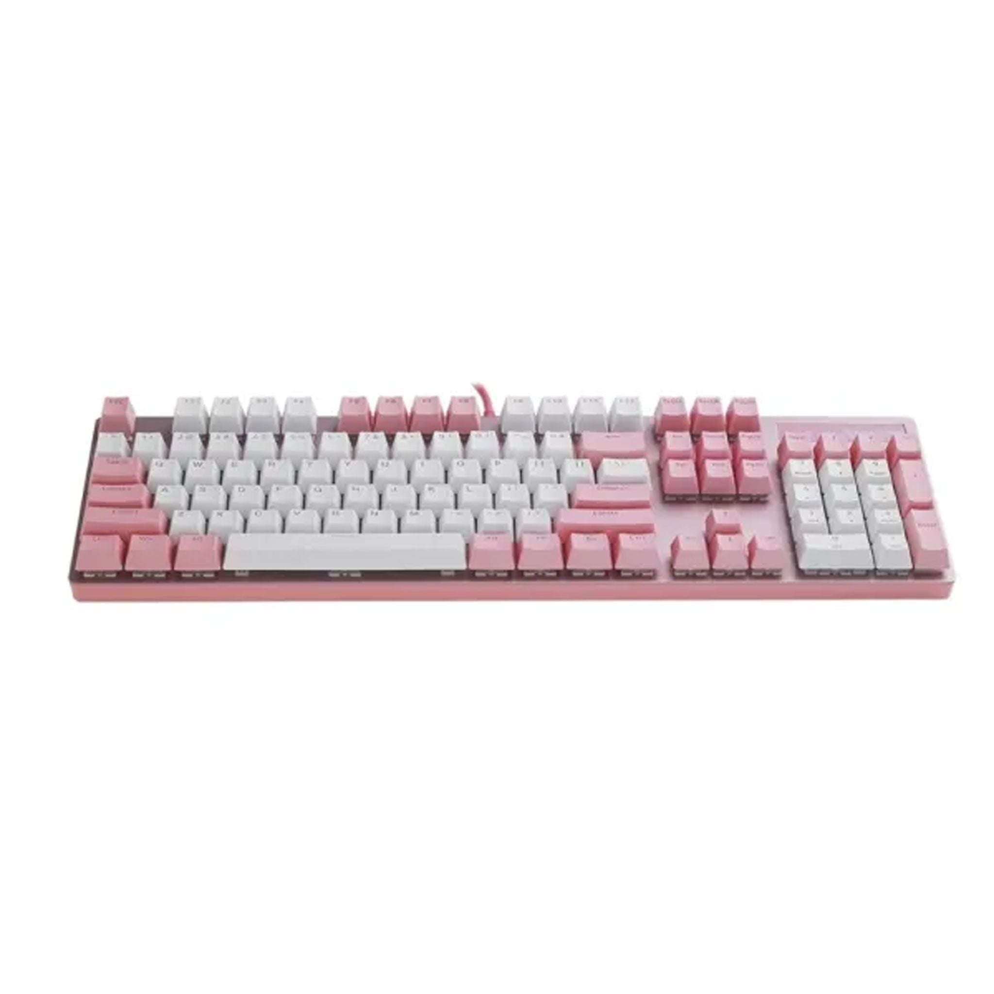 Bàn phím cơ Gaming Rapoo V500 Pro (Pink White) | Led Rainbow, Brown Sw ...