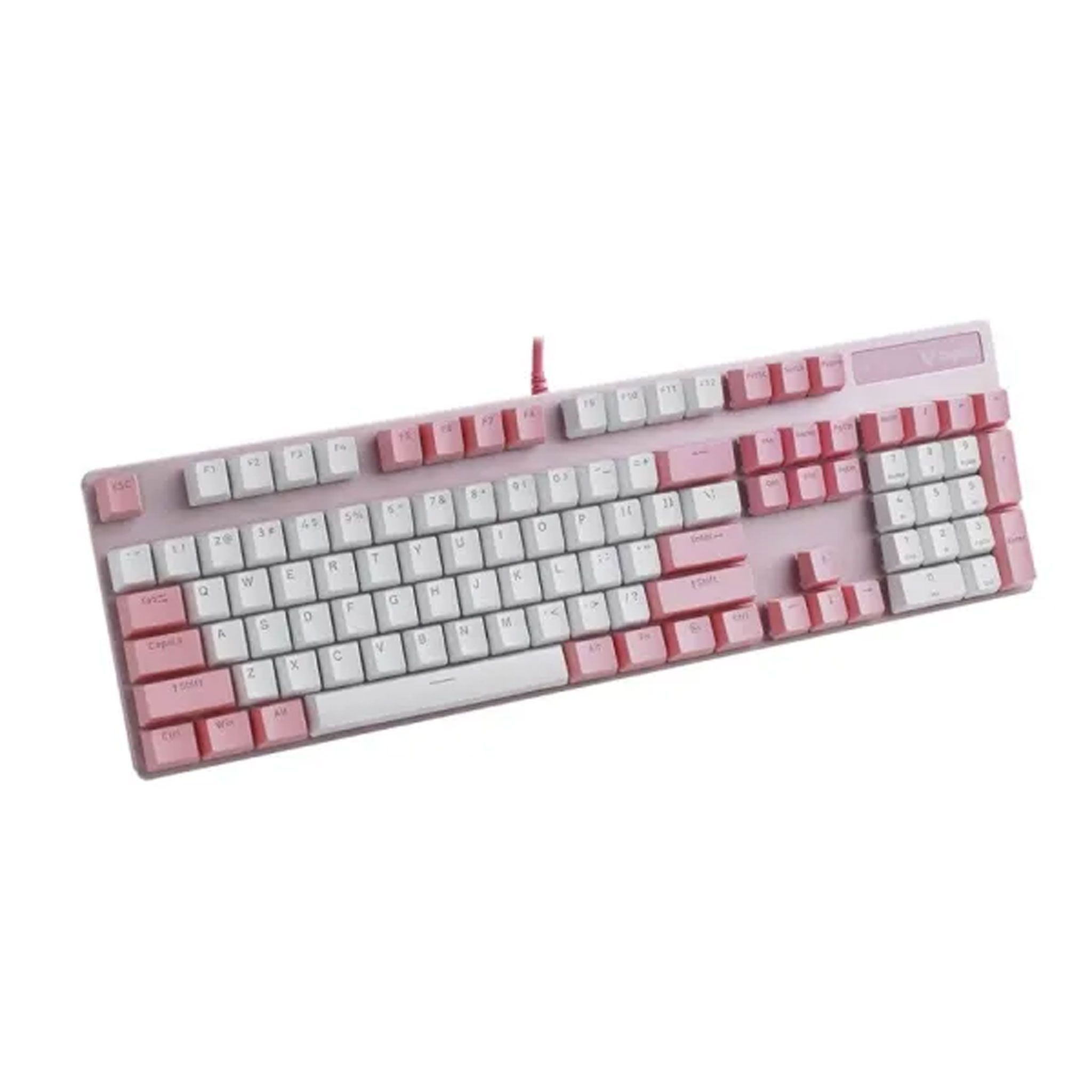 Bàn phím cơ Gaming Rapoo V500 Pro (Pink White) | Led Rainbow, Brown Sw ...
