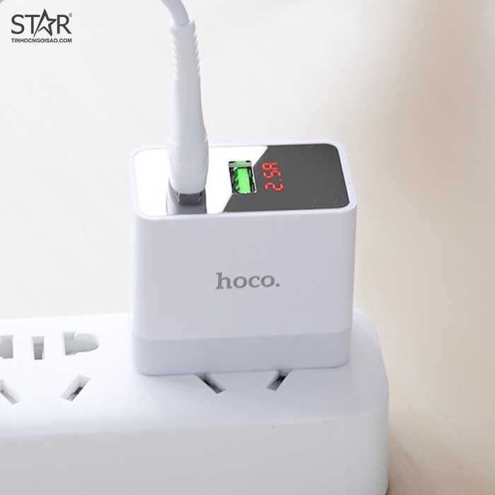 Bộ Cốc Sạc Nhanh USB 5.0A Hoco DC28 (Màn hình LED) – TINHOCNGOISAO.COM
