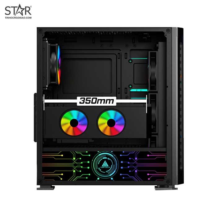 Thùng máy Case VSPTECH Gaming FA-404B (Tặng 4 Fan RGB) – TINHOCNGOISAO.COM