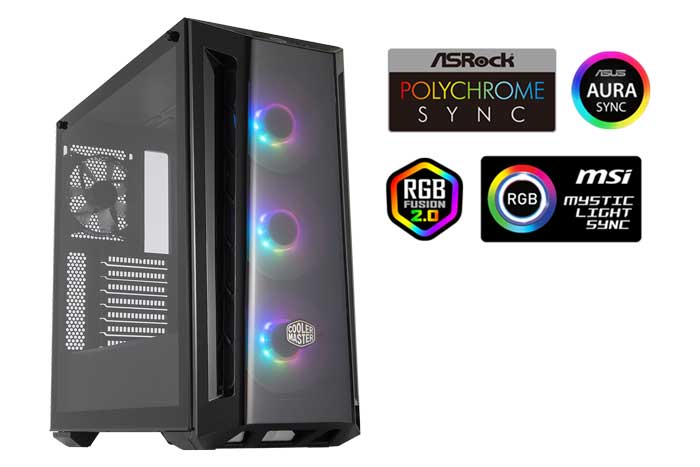 Thùng máy Case Cooler Master MasterBox MB520 ARGB Mid Tower ...