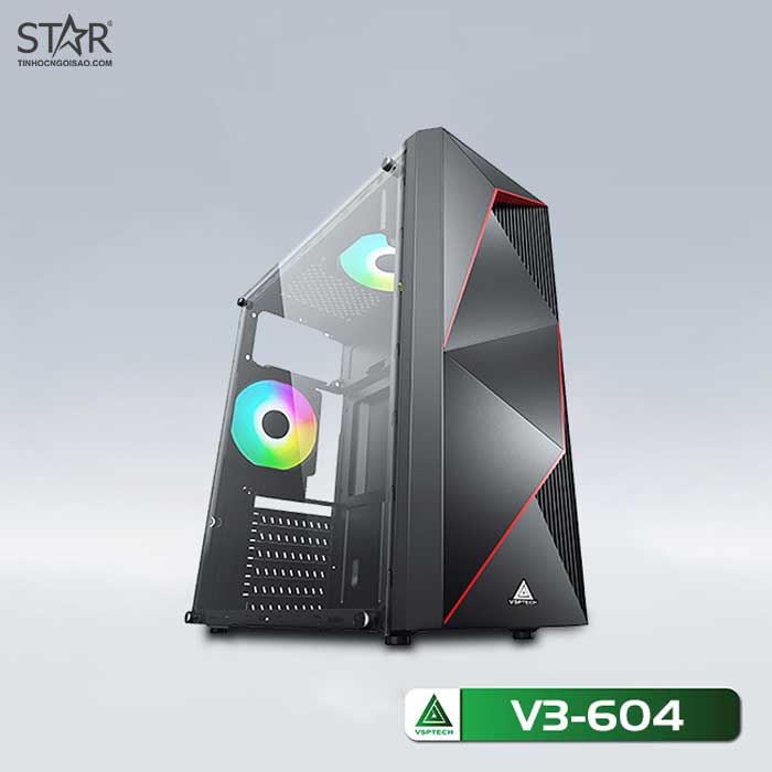 Thùng máy Case VSP Gaming V3-604 (No Fan) – TINHOCNGOISAO.COM