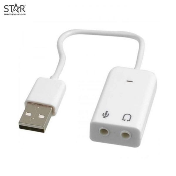 Cáp chuyển USB ra sound 7.1 - màu trắng – TINHOCNGOISAO.COM