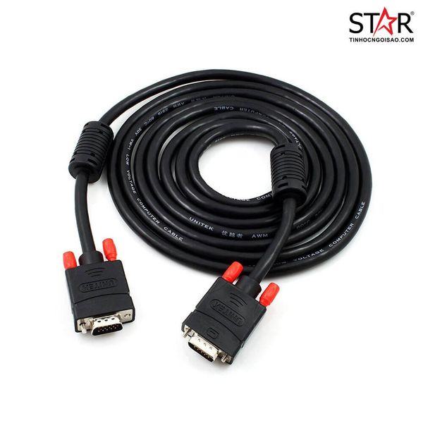 Cáp VGA Cao Cấp LCD Unitek Chống Nhiễu 5M Y505G – TINHOCNGOISAO.COM