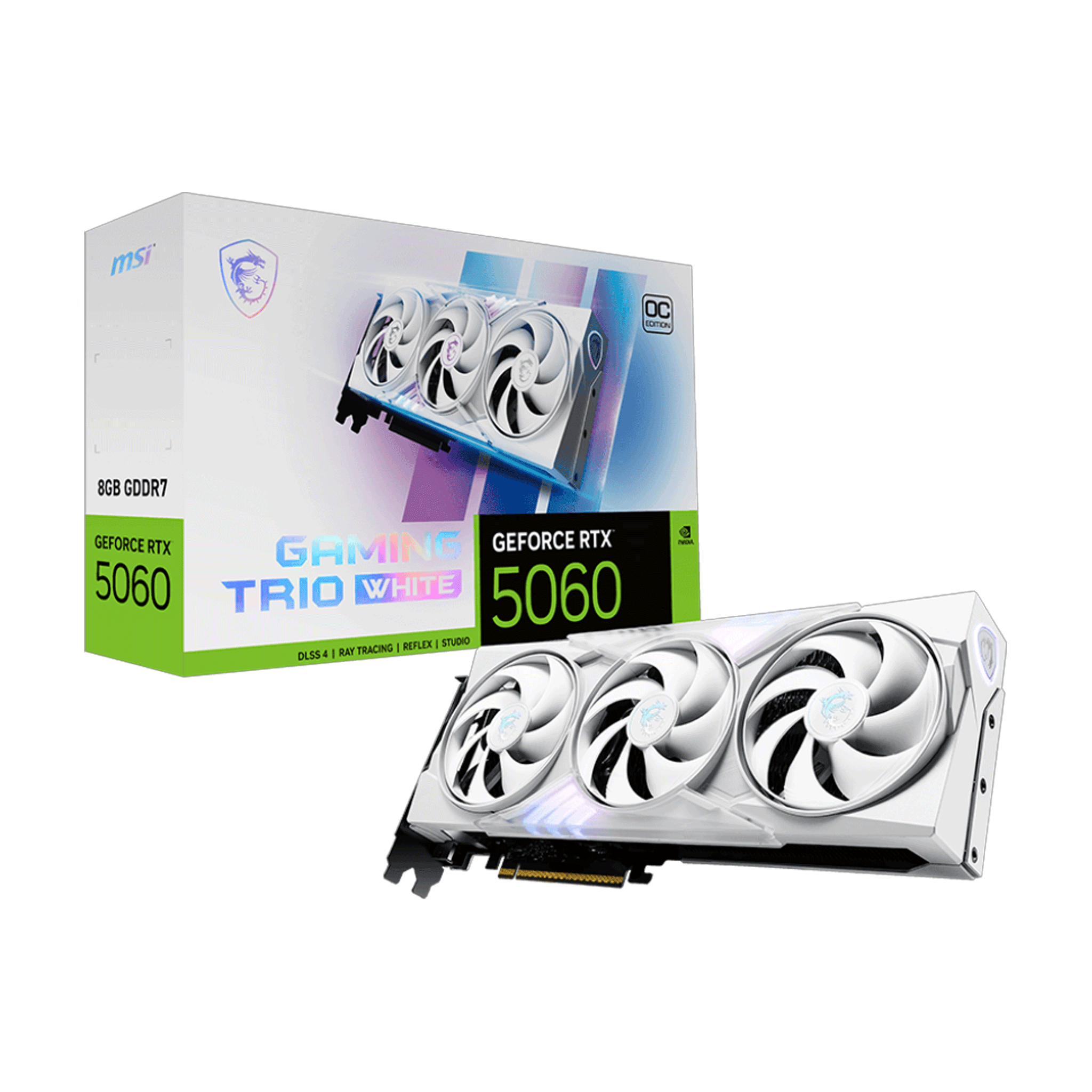 Card màn hình MSI GeForce RTX™ 5060 8G GAMING TRIO OC WHITE ...