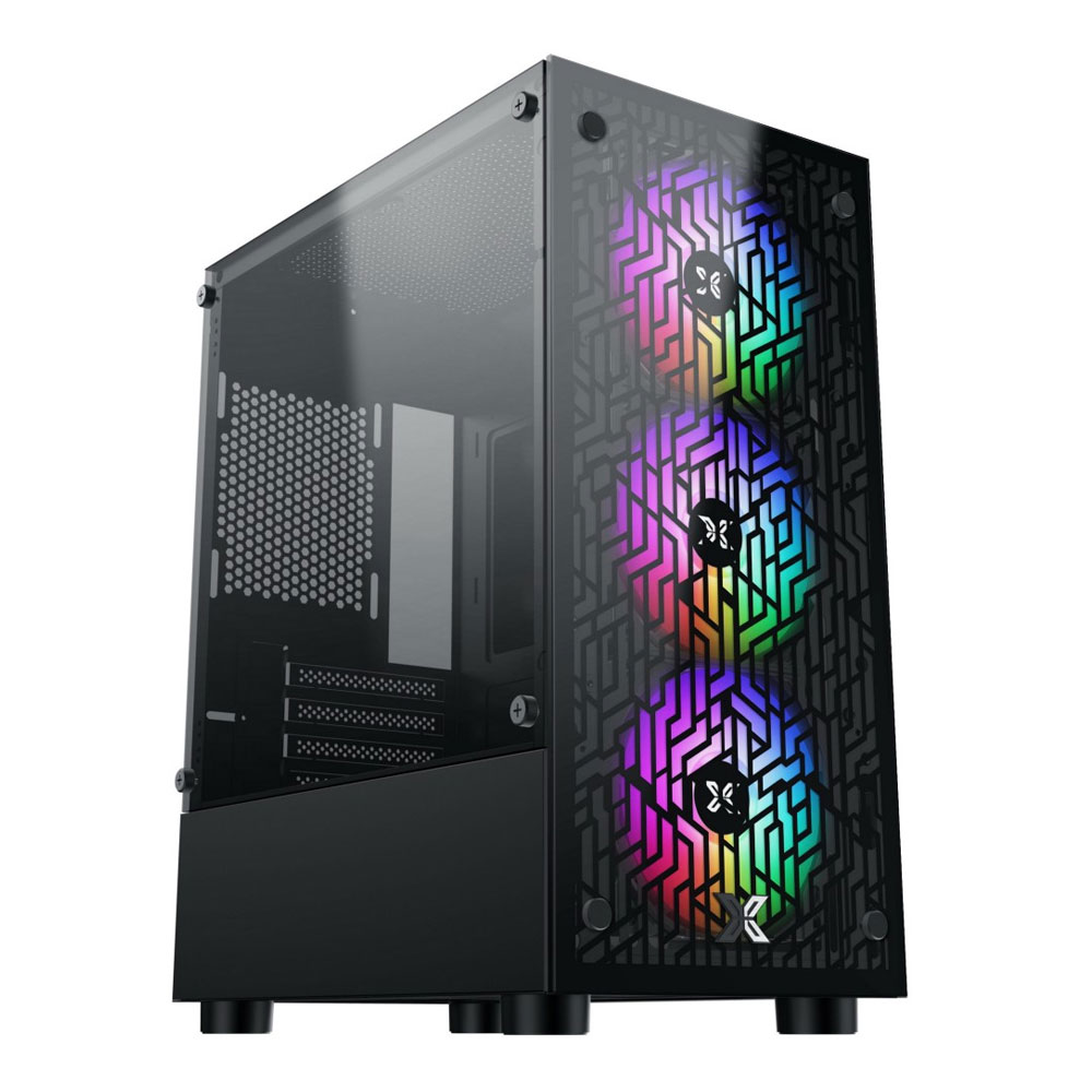 Case XIGMATEK NYX 3F (EN40313) GAMING M-ATX (Kèm 3 FAN RGB X22F ...