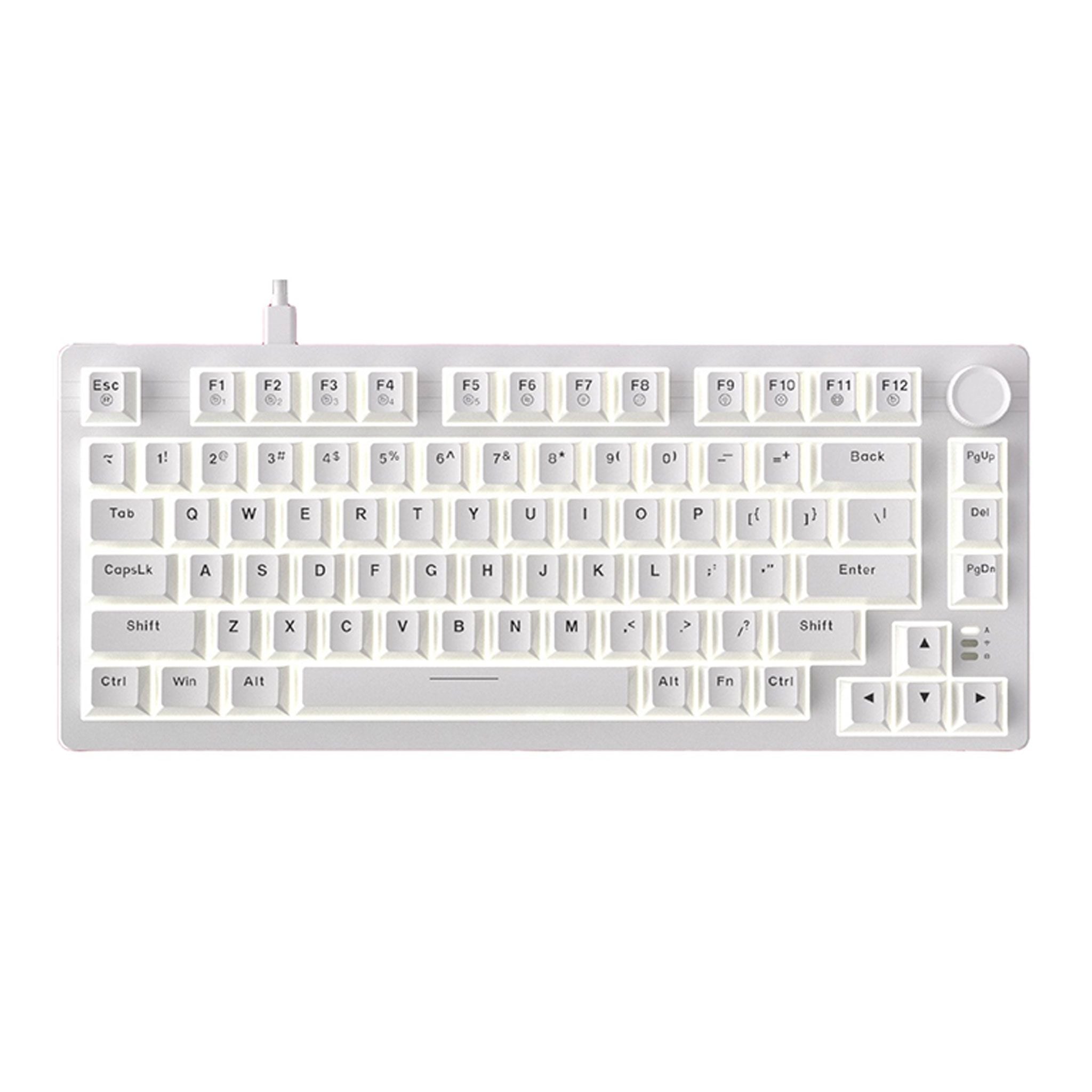 Bàn phím cơ DareU EK75 White | 2 sides RGB strip, Type-C, Dream (Linea ...