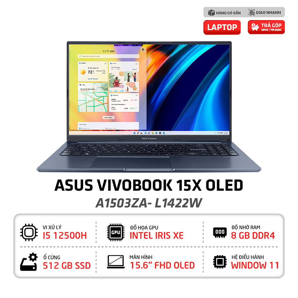 Laptop Asus Vivobook 15X OLED A1503ZA-L1422W | Chính hãng- Giá rẻ ...