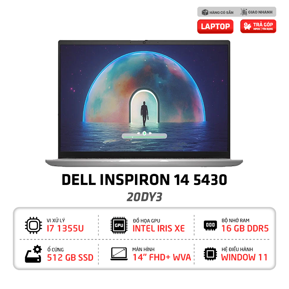 Laptop Dell Inspiron 14 5430 20DY3 | i7-1355U 16GB DDR4 RAM 512 SSD 14 – TINHOCNGOISAO.COM