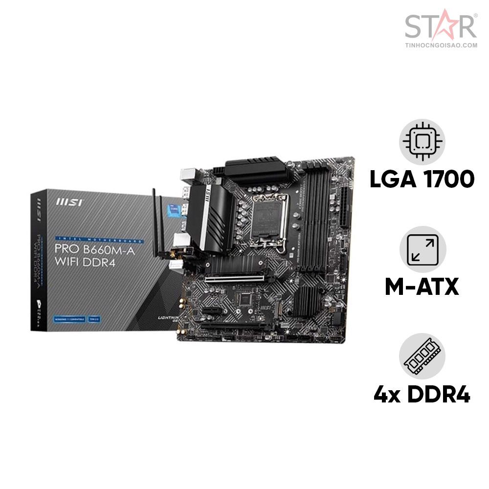 Mainboard MSI PRO B660M-A Wifi DDR4 – TINHOCNGOISAO.COM