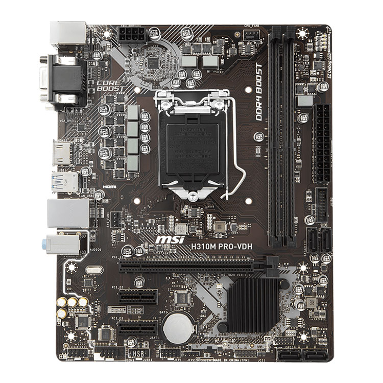 Mainboard MSI H310M PRO-VDH | Intel H310, Socket 1151, m-ATX, 2 khe DD ...