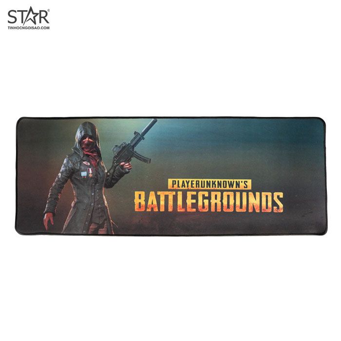 Lót chuột Gaming PUBG (300*800*3mm/ Size lớn/ Trơn/ Có viền ...