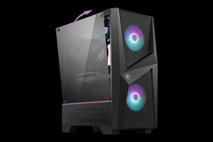 Thùng máy Case MSI MAG FORGE 100R Mid Tower (Tặng 3 Fan ...