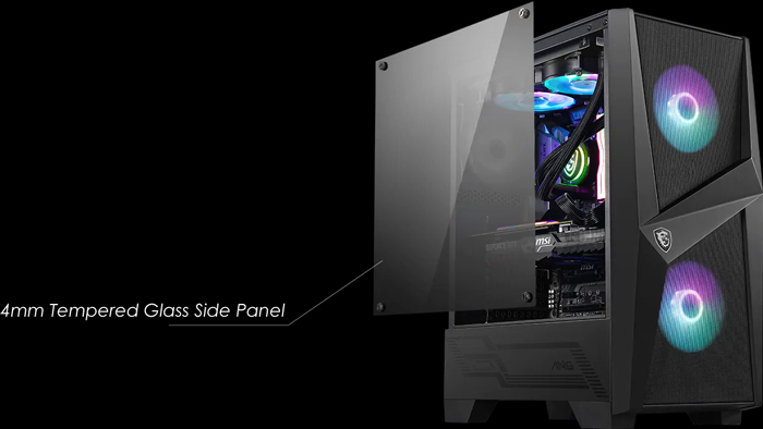 Thùng máy Case MSI MAG FORGE 100R Mid Tower (Tặng 3 Fan ...