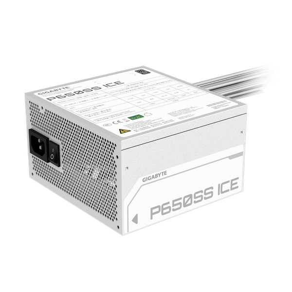 Nguồn Gigabyte P650SS ICE 650W - White (GP-P650SS ICE) – TINHOCNGOISAO.COM