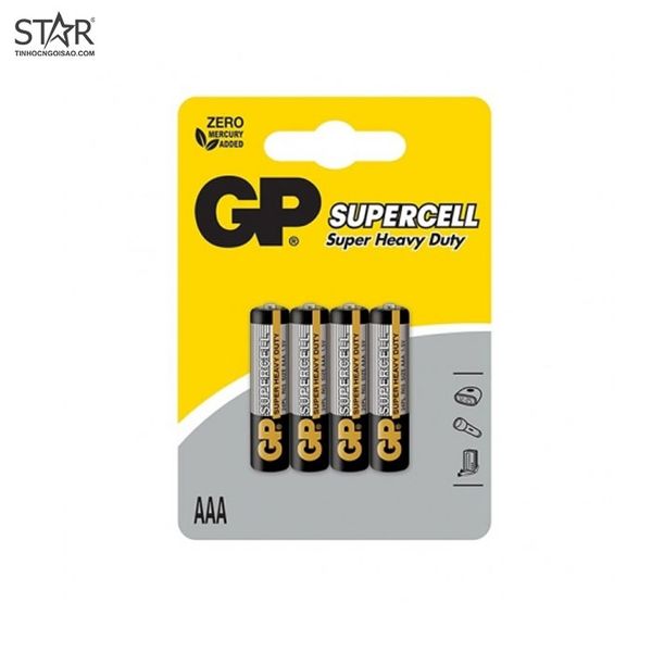 Pin Tiểu AA GP Carbon Zinc Supercell (GP15Pl-2S4) – TINHOCNGOISAO.COM