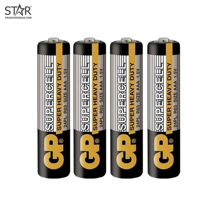 Pin Tiểu AA GP Carbon Zinc Supercell (GP15Pl-2S4) – TINHOCNGOISAO.COM