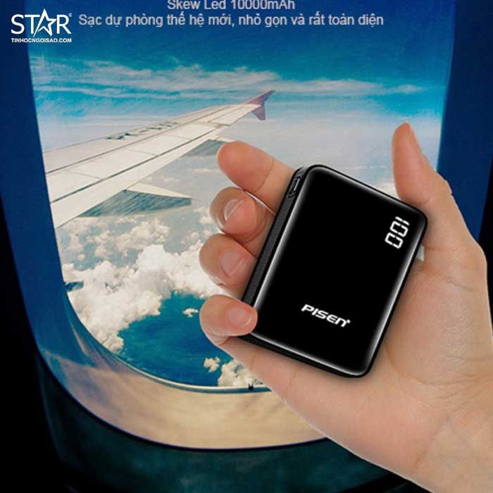 Pin Dự Phòng Pisen Skew Led 10000mAh (TP-D26LS) – TINHOCNGOISAO.COM