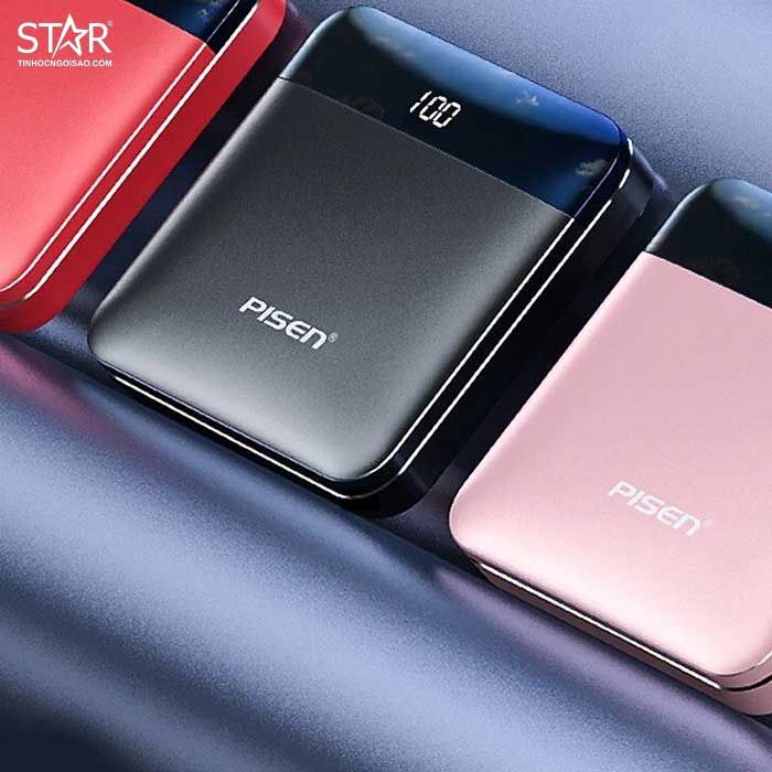 Pin Dự Phòng Pisen Alu Led 10000mAh (TP-D42LS) – TINHOCNGOISAO.COM