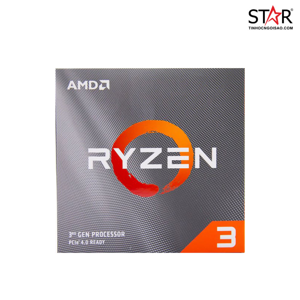 CPU AMD RYZEN 3 3300X (3.8GHz Up to 4.3GHz, AM4, 4 Cores 8 Threads) Bo ...