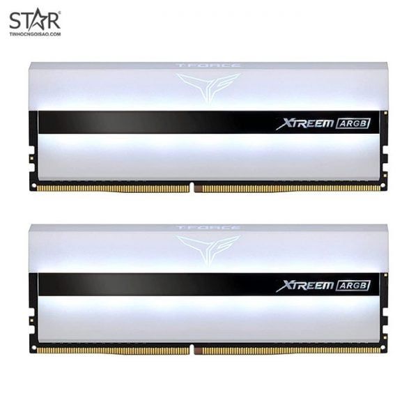 Ram DDR4 TeamGroup 32G/3600 T-Force Xtreem White ARGB (2x16G) Tản Nhiệ ...