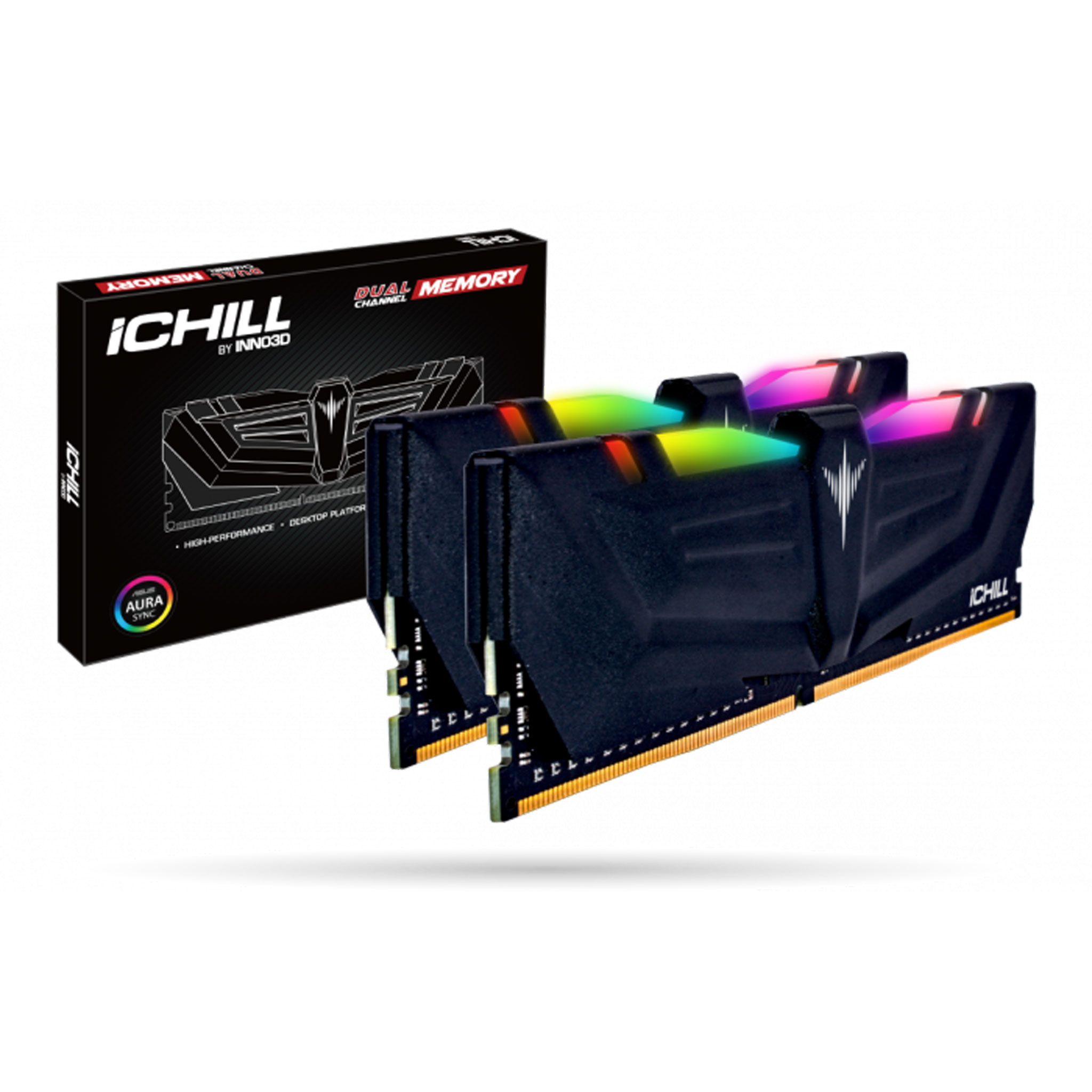 Ram INNO3D iCHILL RGB DDR4 3600MHz 16GB Dual Channel Kit Aura ...