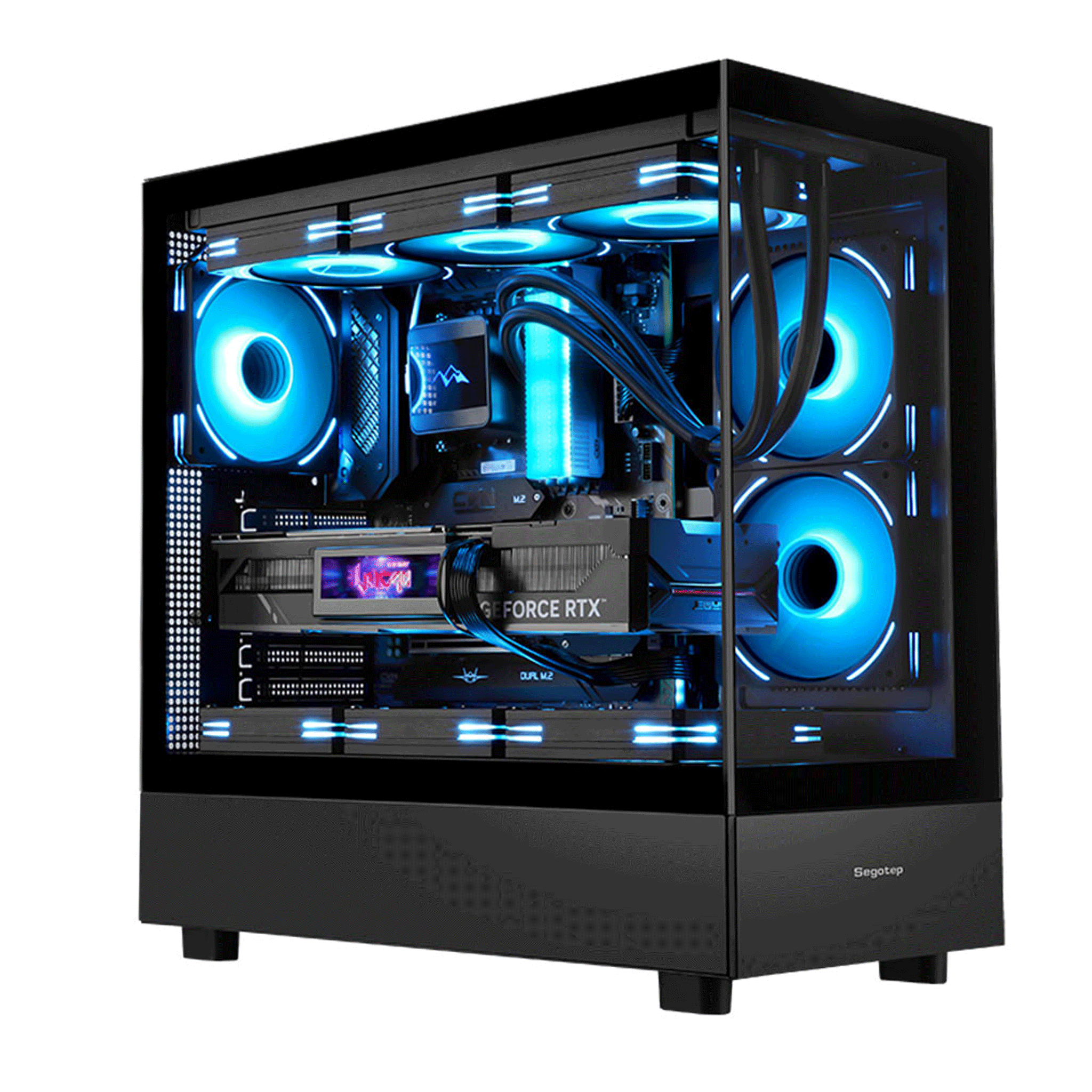 Thùng máy Case Segotep Endura Pro+ - Black | Full ATX, kèm sẵn 3 fan ...
