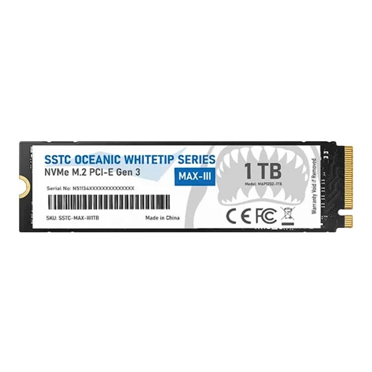 SSD SSTC Oceanic Whitetip 1TB NVMe M2 PCI-E Gen 3 (SSTC-MAX-III ...