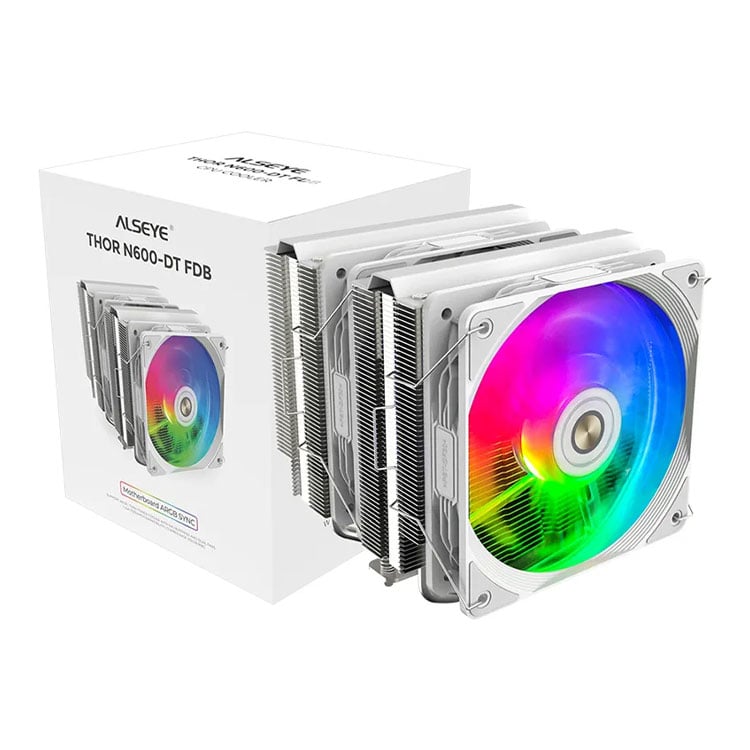 Tản nhiệt CPU Alseye N600Dtb 120mm trắng – TINHOCNGOISAO.COM