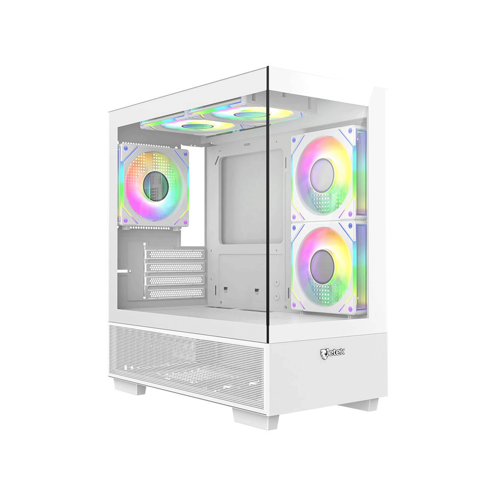 Thùng máy Case Jetek CSGO2 Combat | Trắng, không kèm fan ...